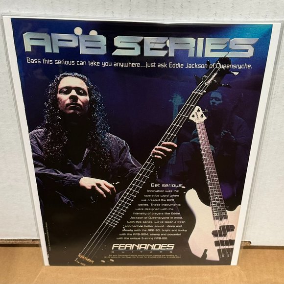 Fernandes | Art | Fernandes Guitars Eddie Jackson Of Queensryche 996 ...